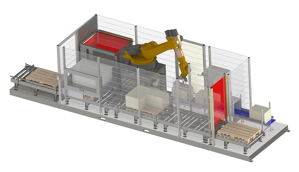 Palletising cell Krüger Industrial robots